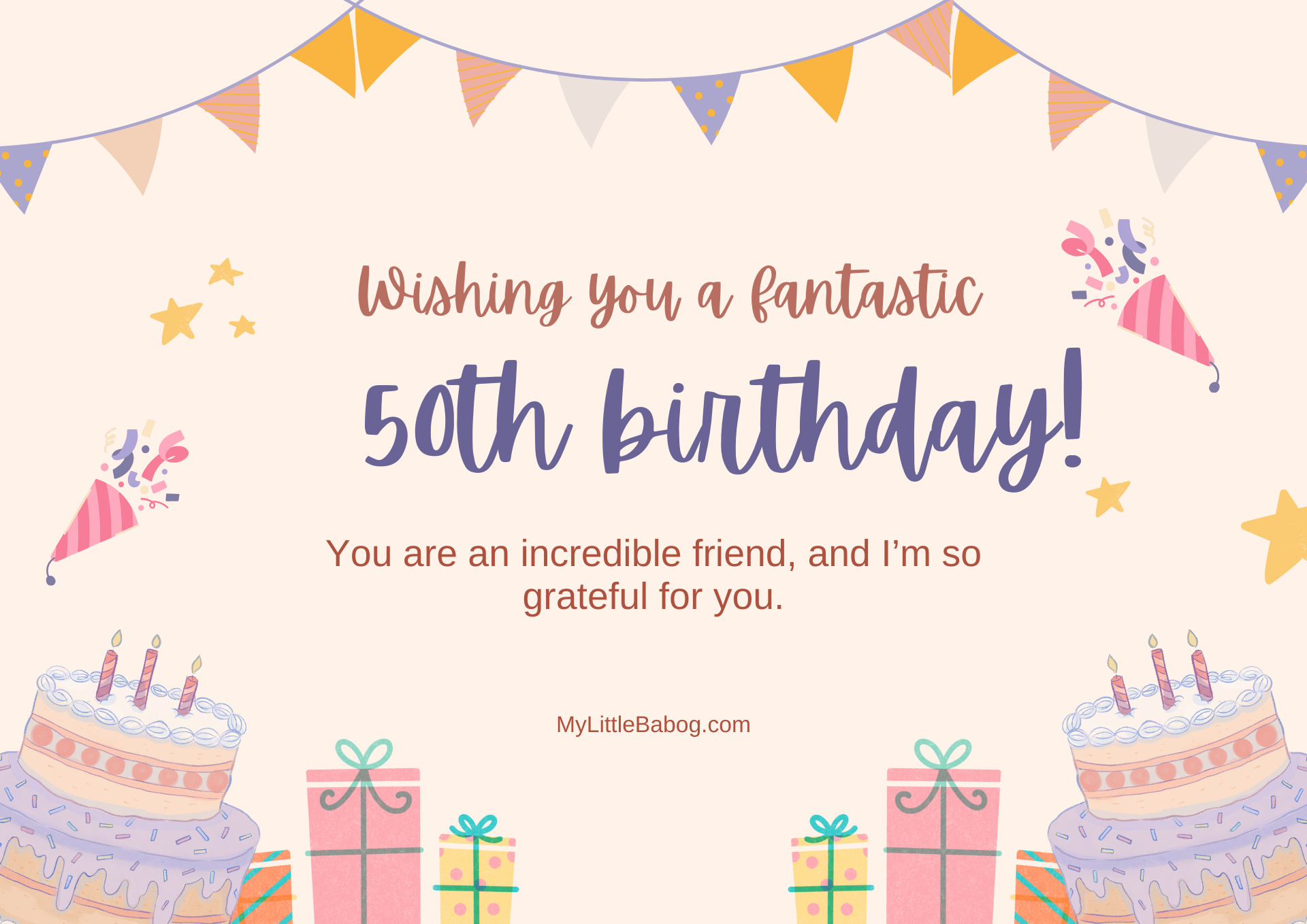 35 Happy 50th Birthday Wishes For A Friend (With Images)